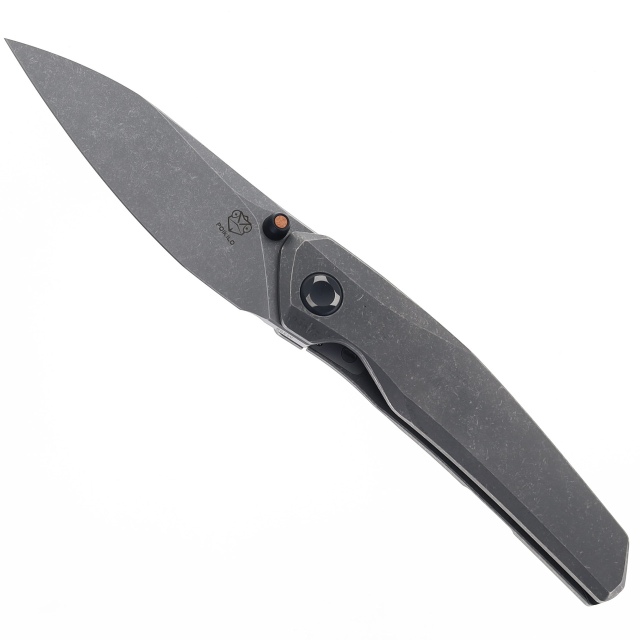 Poikilo Blade VK-Zen S2 Dark Stonewashed Titanium Folding Knife Dark ...