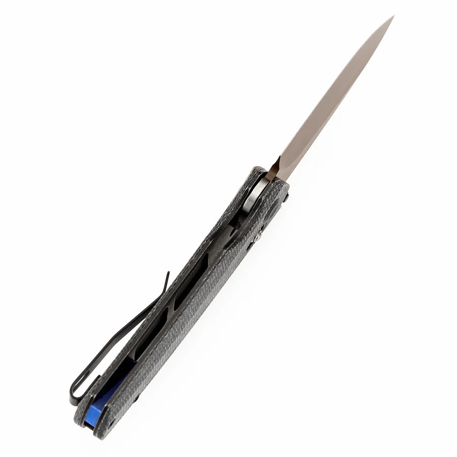 Tenable Raven Folding Knife Rose Gold Coated 14C28N Blade Black Micarta ...