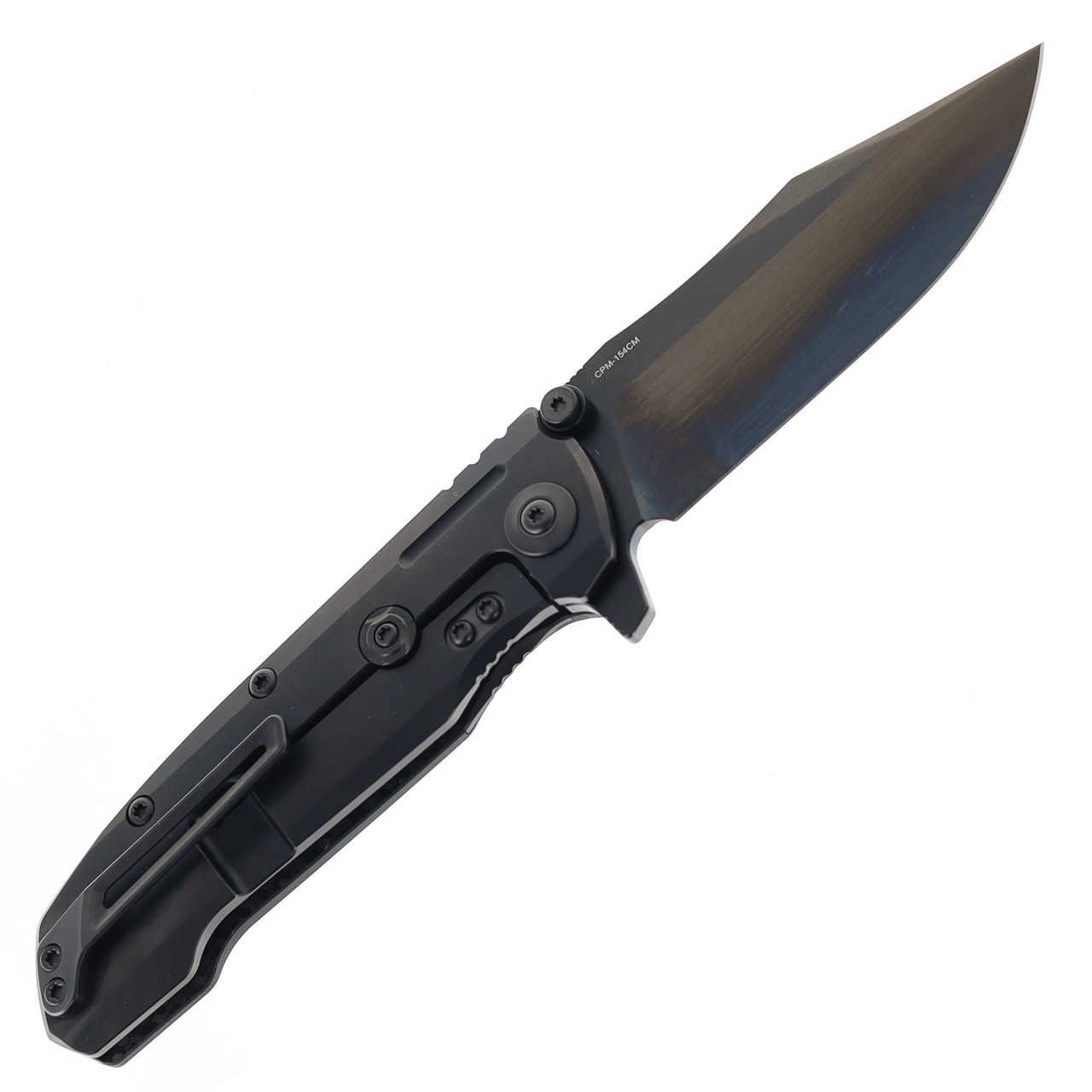 Reate Knives 9D-V2 Folding Knife DLC Titanium/Carbon Fiber Handle Plain ...