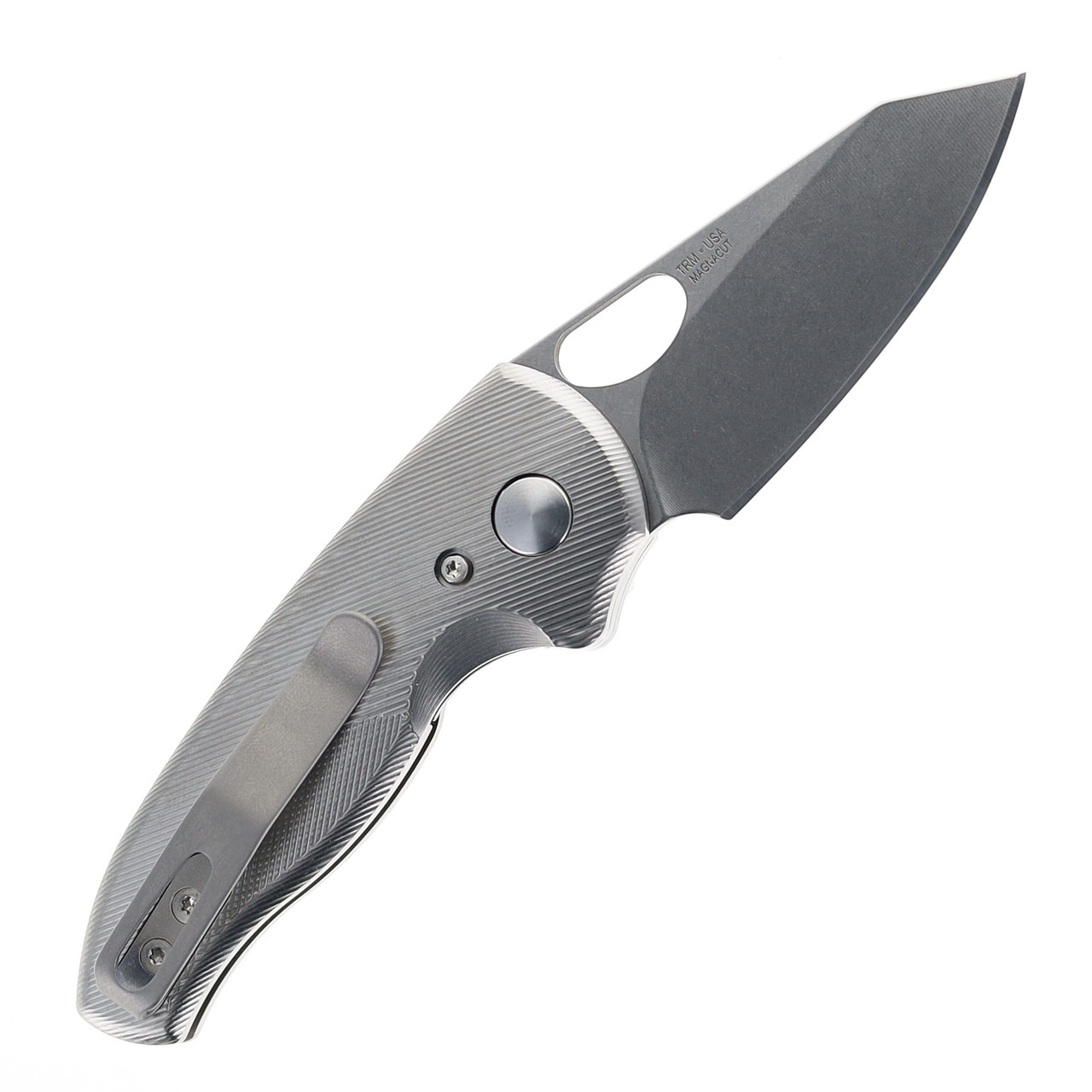 Three Rivers Manufacturing TRM Holier Nerd Folding Knife 3D Titanium ...