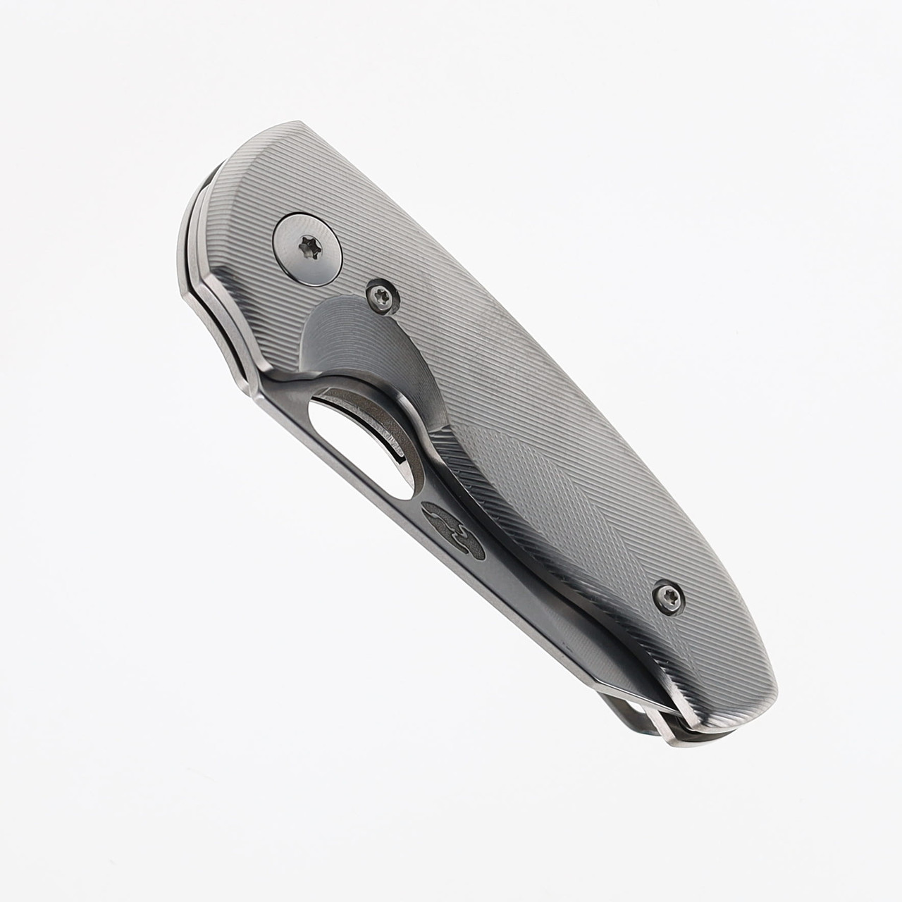 Three Rivers Manufacturing TRM Holier Nerd Folding Knife 3D Titanium ...