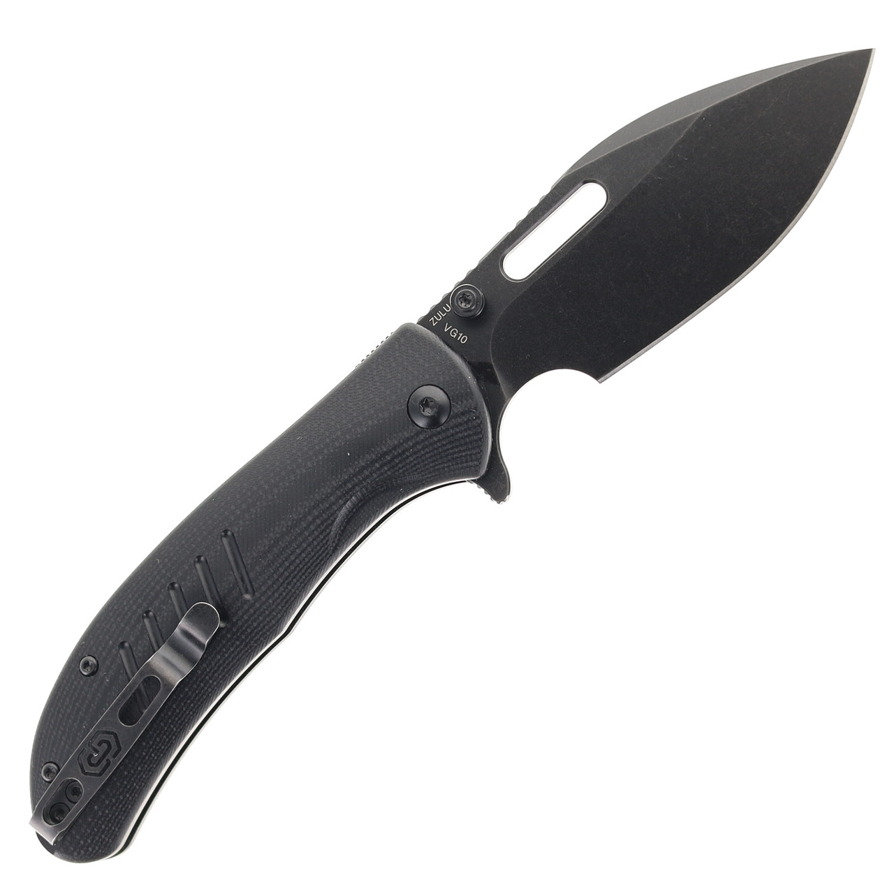 Critcal Strike Zulu Folding Knife Black G10 Handle VG-10 Plain Edge ...