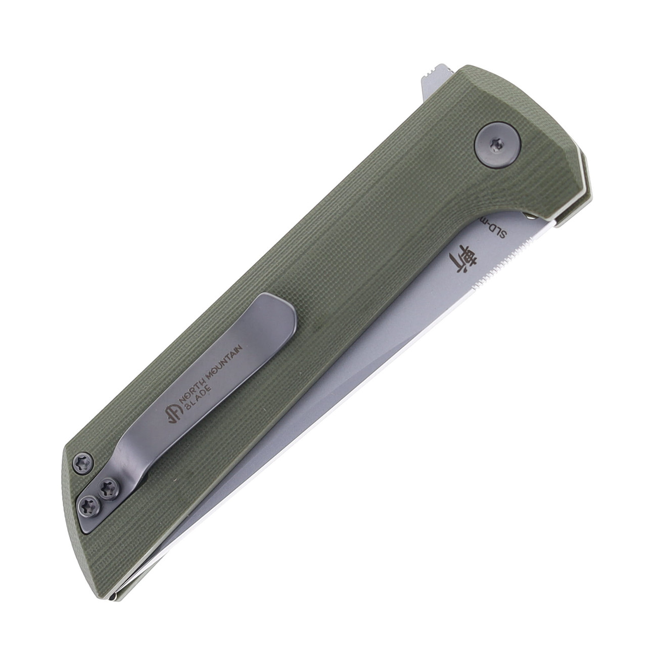 North Mountain Blades Chop 2 Folding Knife Green G10 Handle SLD-Magic ...
