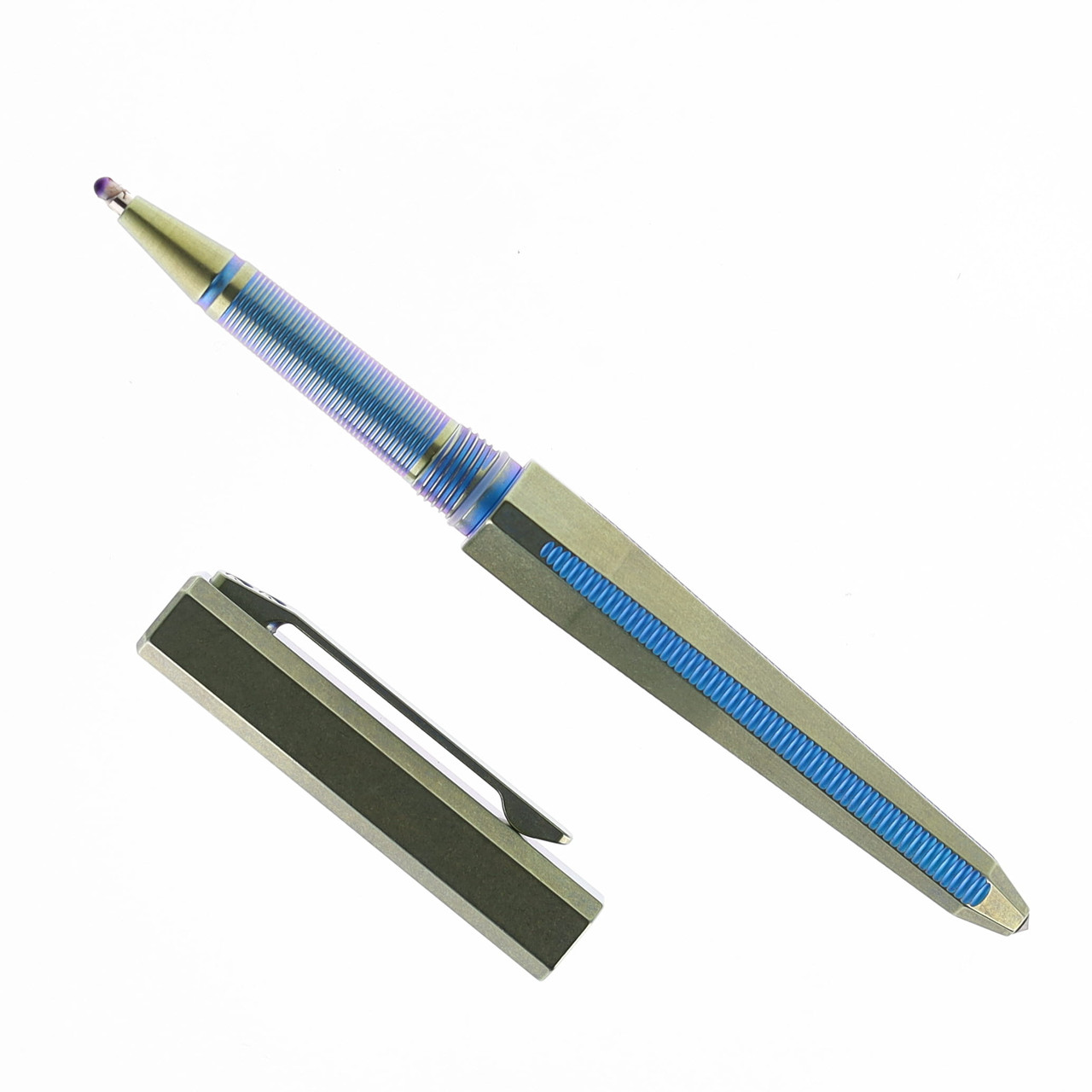 TwoSun Tactical Pen Color Titanium Body Black Ink TS-Pen17-Color
