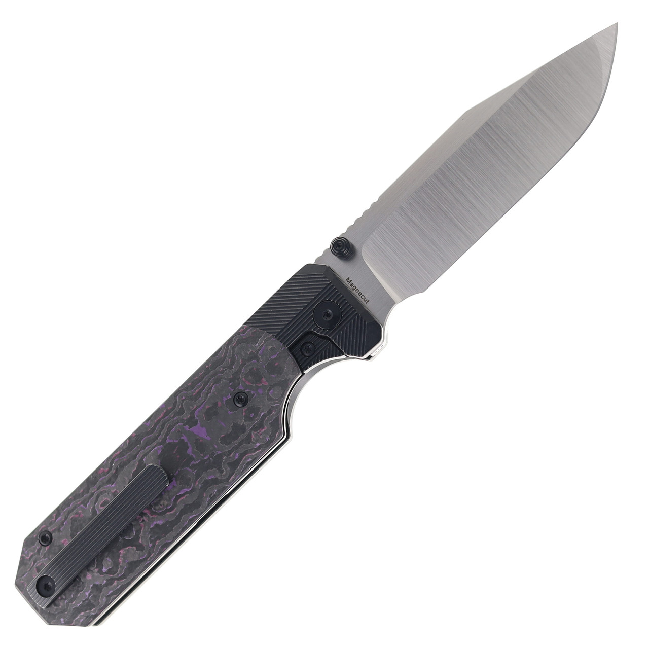 Knife Standards RR Folding Knife Black/Purple Titanium/Carbon Fiber ...