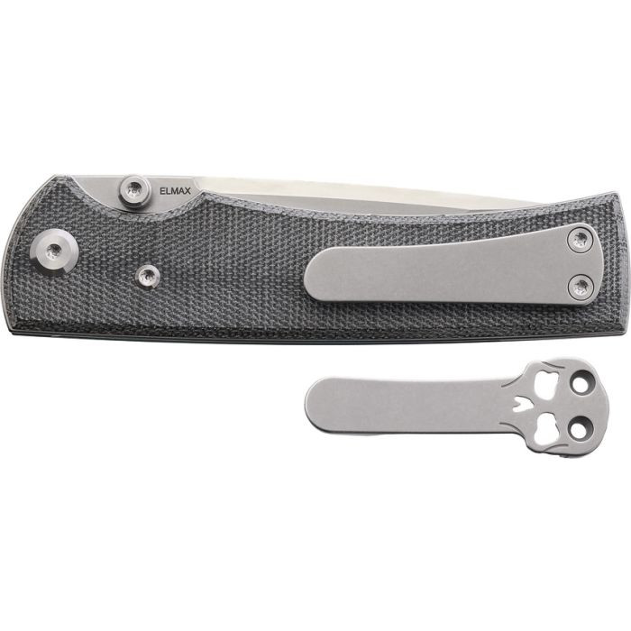 Chaves Blue Label Liberation 229 Folding Knife Black Canvas Micarta ...