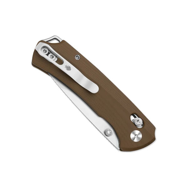 Kizer T1 CD Folding Knife Brown G10 Handle Nitro-V Drop Point Plain ...