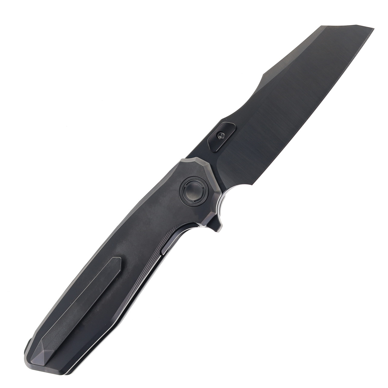 Reate Knives Mantis Folding Knife Smooth DLC Titanium Handle DLC Elmax ...