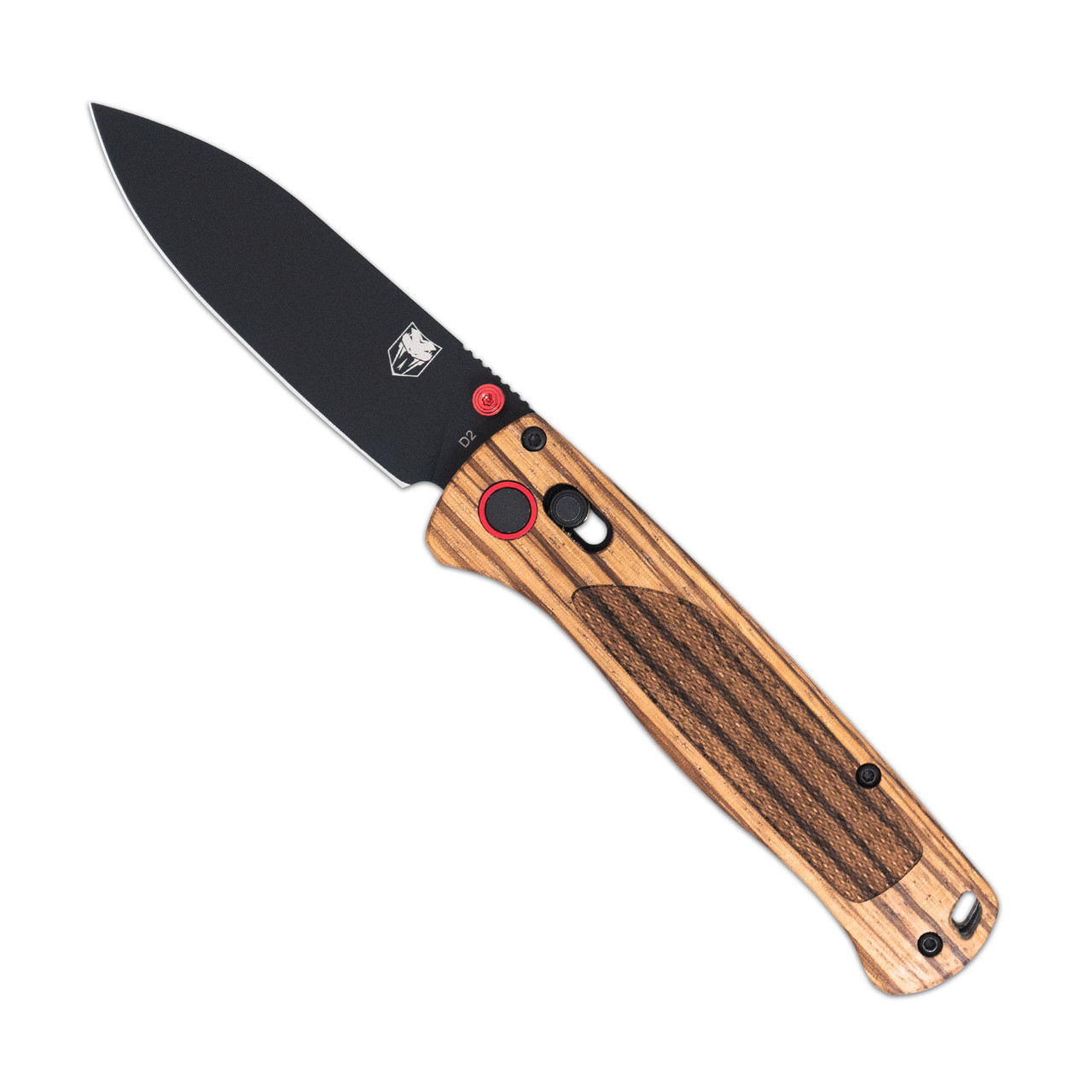 CobraTec Zebrawood Handle Cross Bar Lock Folding Knife Drop Point D2 ...