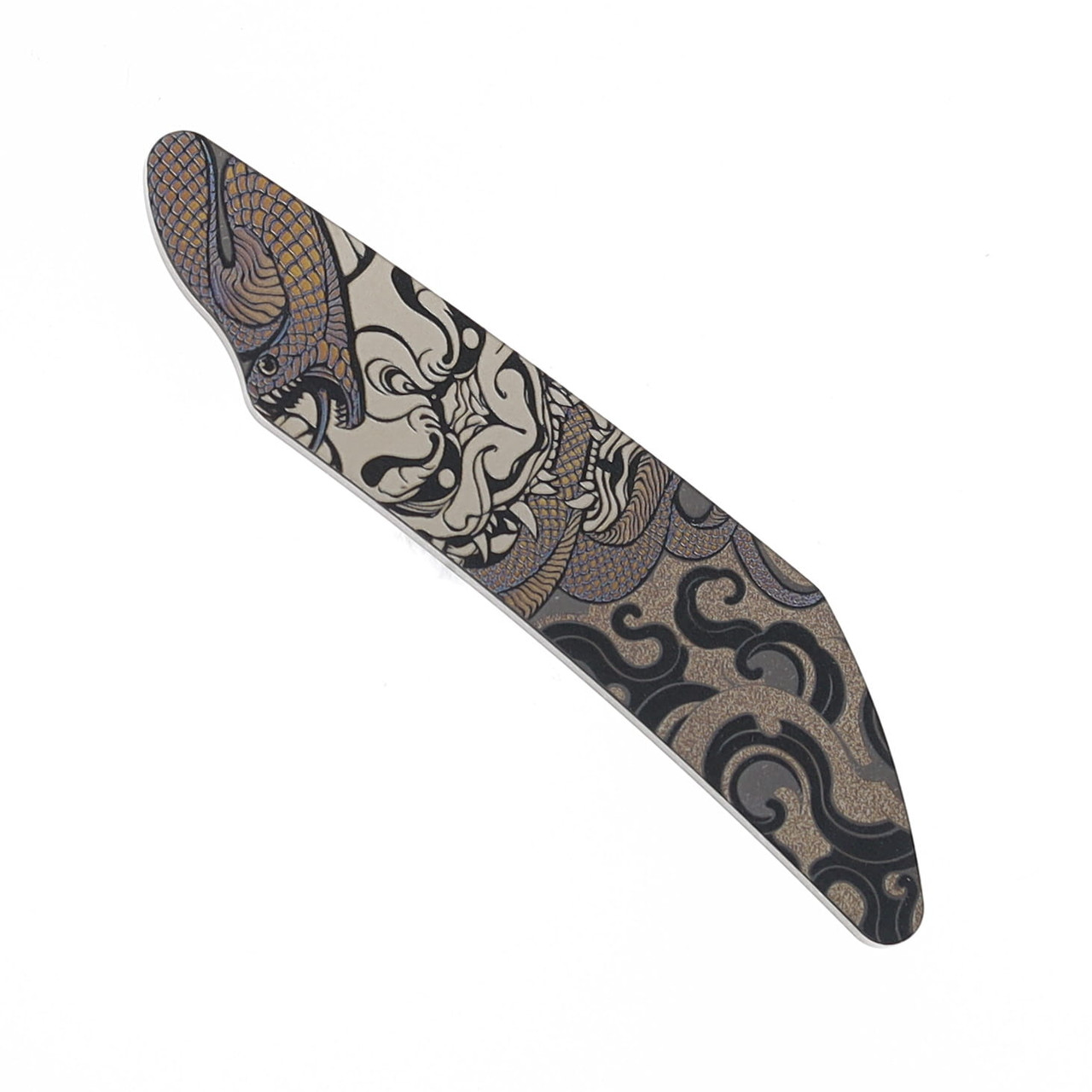Meteor Knives Ghost Snake Titanium Inlay for Kazan Knife - White ...