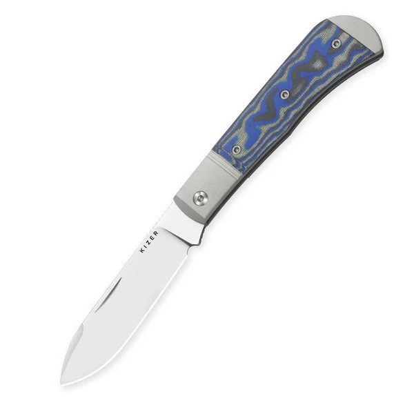 Kizer Trestle D Folding Knife Aluminum/Norplex UltreX Micarta Handle ...