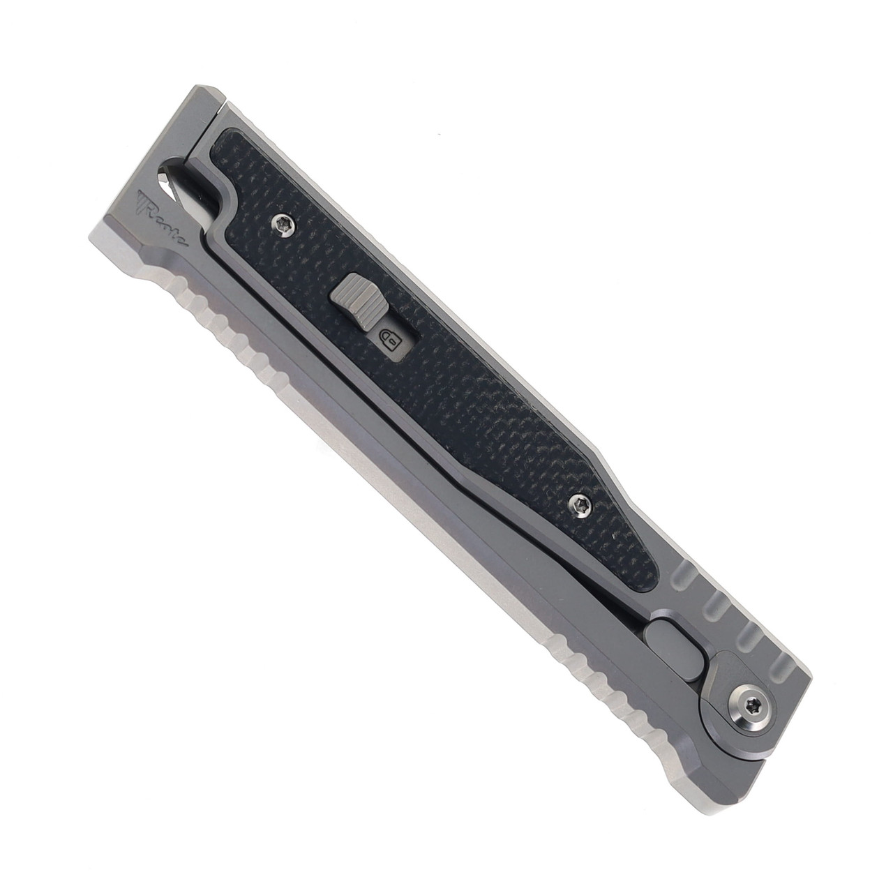 Reate OG EXO Knife Titanium w/ Black Micarta Double Edge Elmax Blade ...