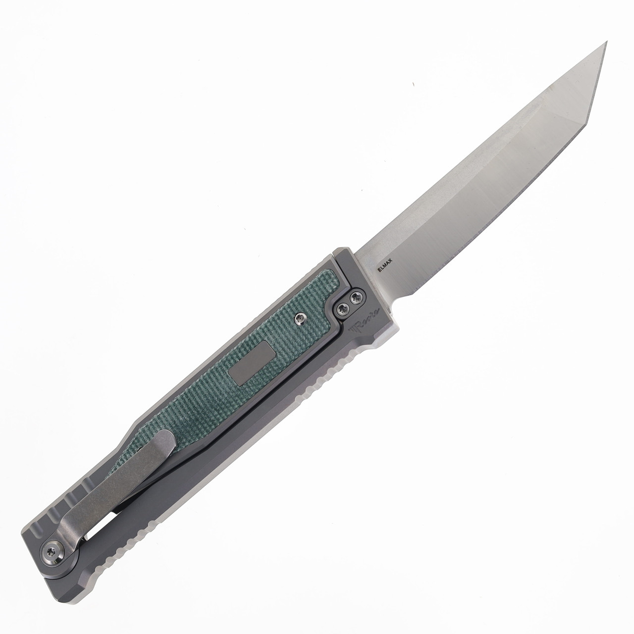 Reate OG EXO Knife Titanium w/ OD Green Micarta Tanto Elmax Blade ...