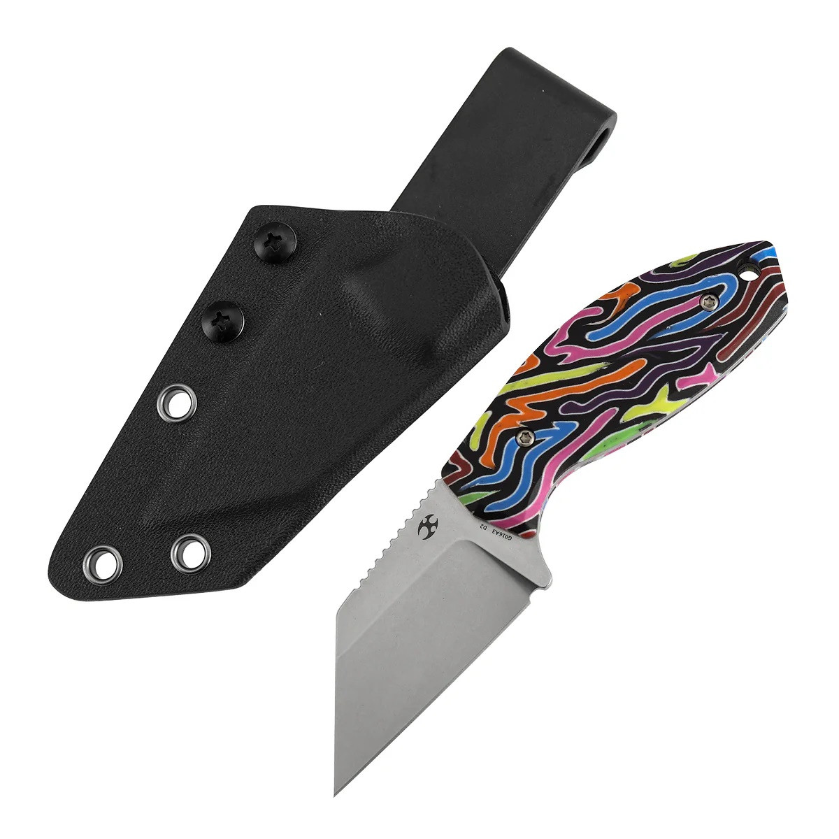 Kansept Siafu Fixed Blade Knife Arcade Pattern G-mascus Handle D2 ...