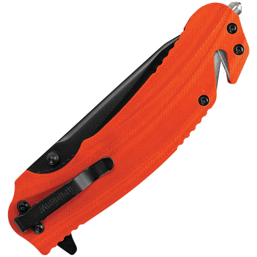 Kershaw Barricade Emergency Rescue Pocket Knife with seatbelt cutter ...