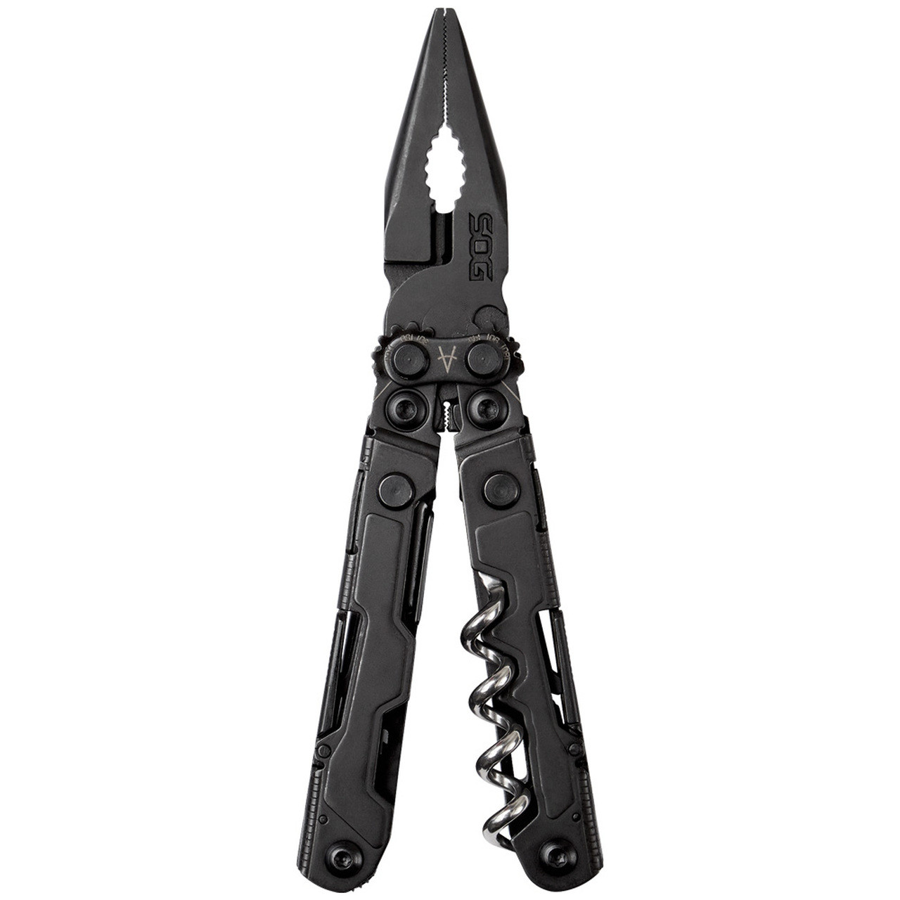 SOG PowerLitre MultiTool Pliers Gripper Black Oxide Stainless Steel PL1002