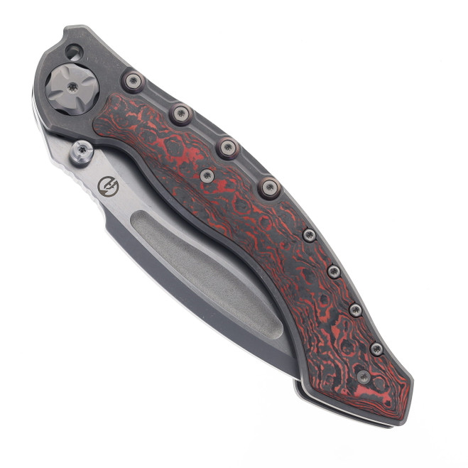 Maxace Vortex 2.0 Folding Knife Red Quartz Carbon Fiber Inlay Handle ...