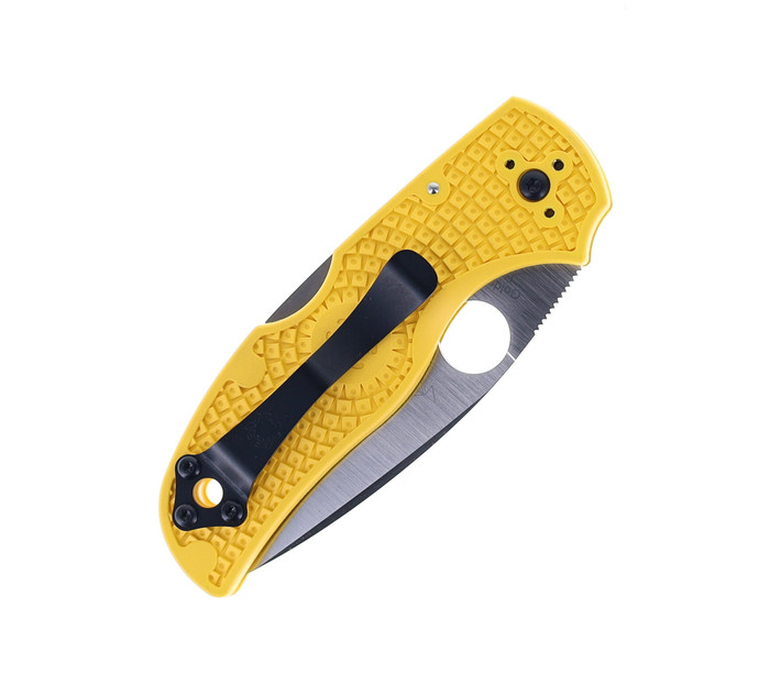 Spyderco Native 5 Salt Yellow FRN Handle Folding Knife Magnacut Steel ...