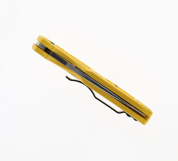 Spyderco Native 5 Salt Yellow FRN Handle Folding Knife Magnacut Steel ...