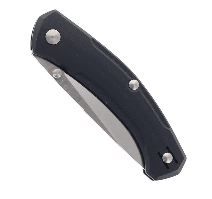 Giant Mouse Knives ACE Iona V2 Folding Knife Black Linen Micarta Handle ...