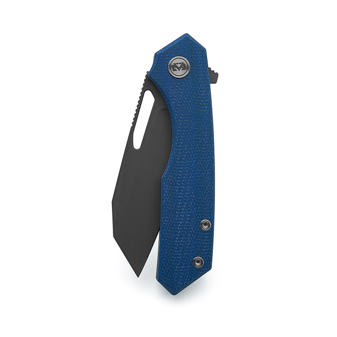 Miguron Knives Keryx Flipper Folding Knife 14C28N Satin Blade Blue ...