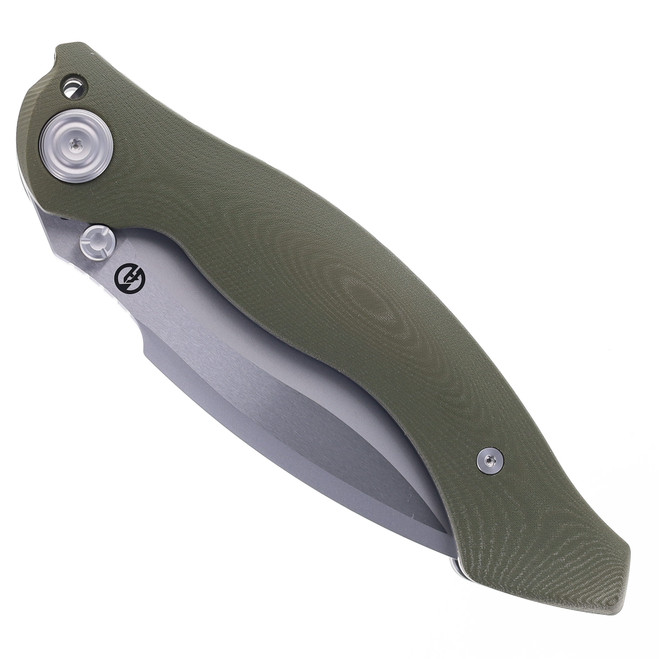 Maxace Vortex-S Folding Knife Green Micarta Handle SLD-magic Plain Edge ...