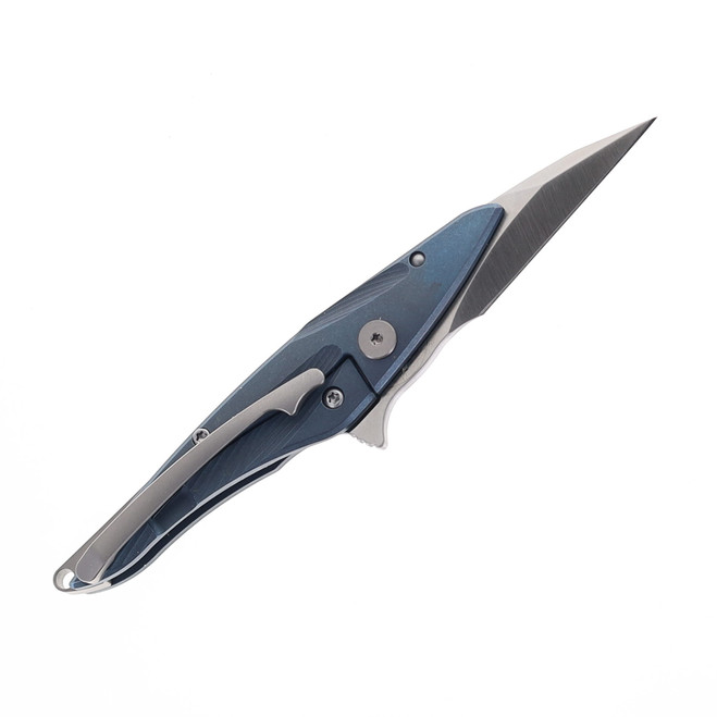 Petrified Fish E10-BS Hummingbird Folding Knife Blue Titanium Handle M390