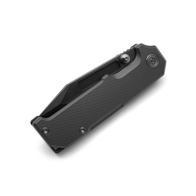 Miguron Geddon Folding Knife Dark Grey Titanium Handle M390 Plain Edge ...