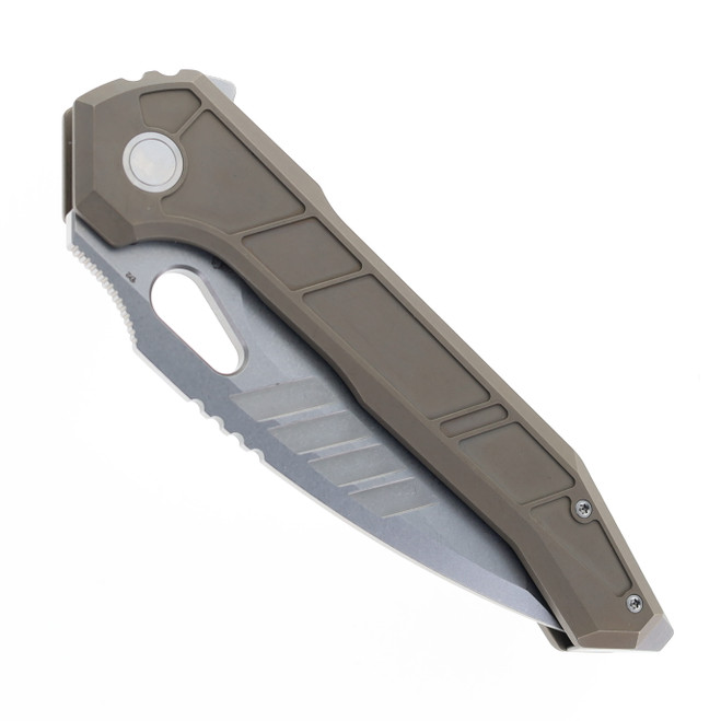 PMP Paragon Folding Knife Bronze Titanium Handle Stonewashed D2 Blade