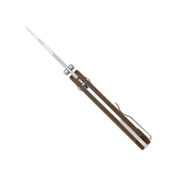 Kizer T1 CD Folding Knife Brown G10 Handle Nitro-V Drop Point Plain ...