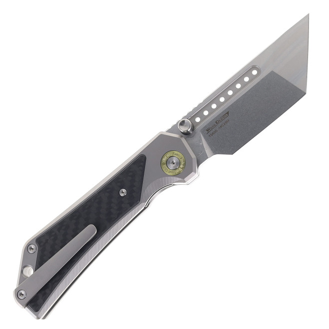 TwoSun Knives Wong Design Folding Knife Titanium Handle 14c28n Tanto ...