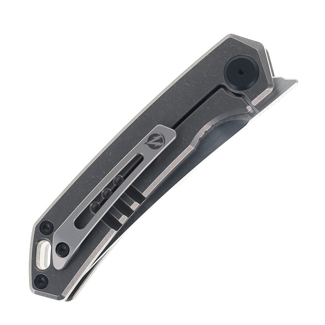 Meteor Knives Kazan Folding Knife Titanium w Camo Carbon Fiber ZDP-189 ...