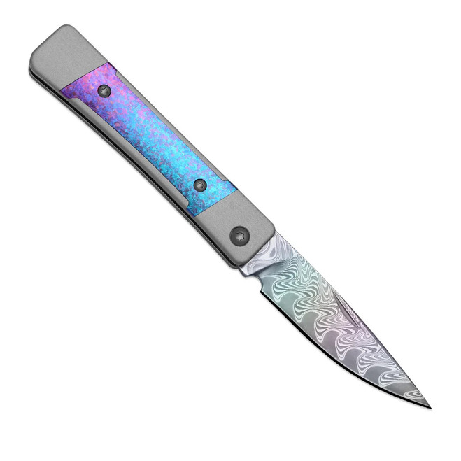 Kizer Little Grand Folding Knife Aluminum/Crystallized Titanium Handle ...