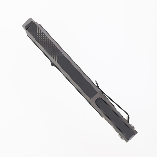 Reate OG EXO Knife Titanium w/ Black Micarta Tanto Elmax Blade - White ...