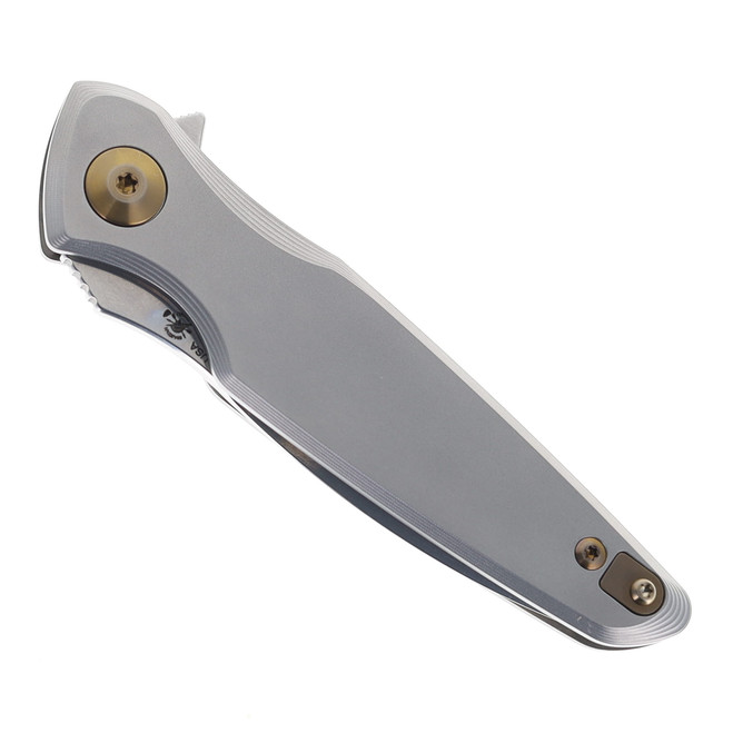 Spartan Blades Pandia Folding Knife Bronze Anodized Titanium Handle ...