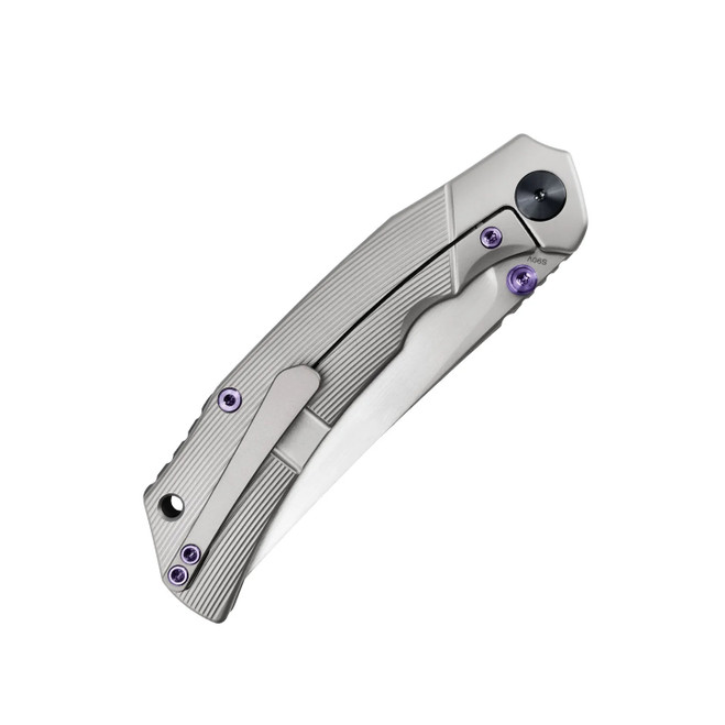 FerraMonster Reaver Folding Knife Bronze Titanium Handle S90V Clip ...