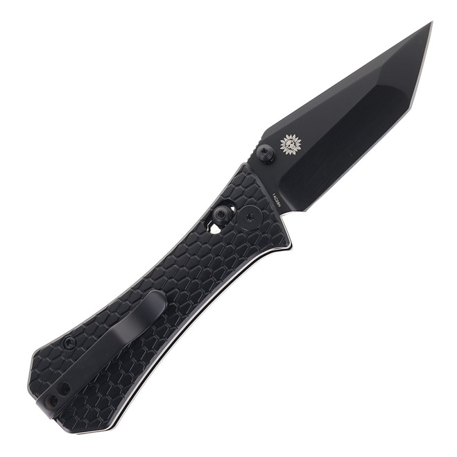 Auxiliary Manufacturing Coffin Tanto Folding Knife Crossbar Black ...