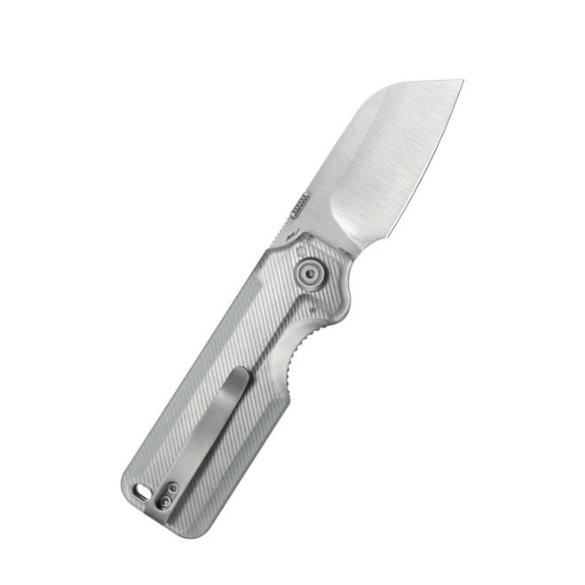 Kubey Boxer Folding Knife Transparent Polycarbonate Handle 14C28N ...