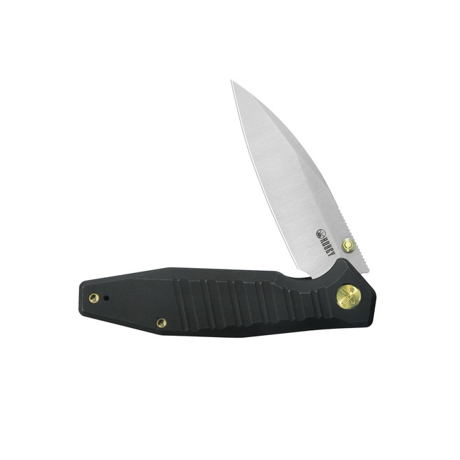 Kubey Whammy Folding Knife Blackwash Titanium Handle 14C28N Wharncliffe ...