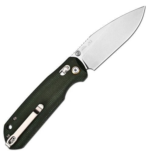 CJRB Mega Maximal Folding Knife Green Micarta Handle AR-RPM9 Drop Point ...