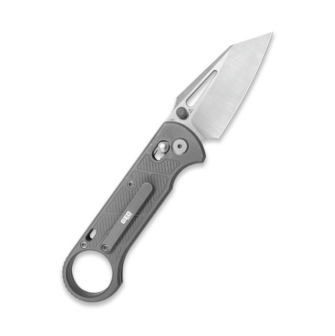 GEO Folding Knife Dark Titanium Handle M390 Drop Point Plain Hand ...