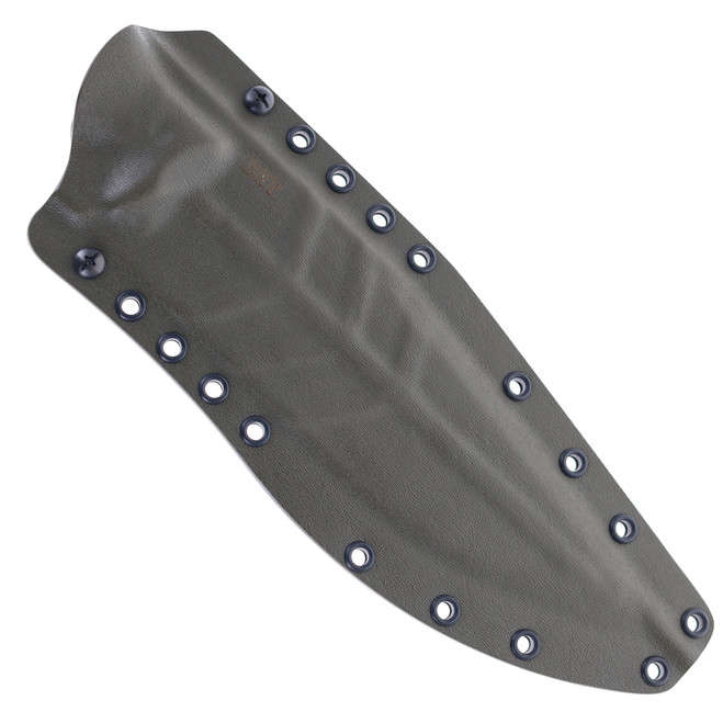 Work Tuff Lanzenta Fixed Blade Darkwashed SK85 Blade OD Green Handle ...