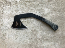 Kukrax Tak Axe Black Canvas Micarta Handle 1075 Black Traction Coating ...