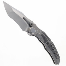 Maxace Titanis II Pocket Knife Sand Blasted Titanium Handle Magnacut ...