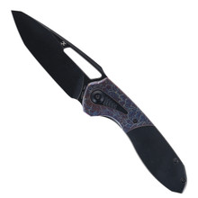 Kansept Thoth Folding Knife Blackwash/Lightning Strike Titanium Handle ...