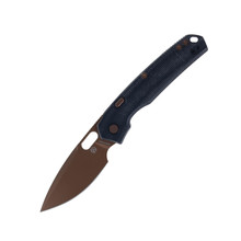 WMK Exclusive Vosteed Psyop Folding Knife Black Micarta Handle Elmax ...