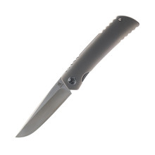 Katsu Folding Knife Sandblast Titanium Handle ZDP 189 Plain Edge ZK01