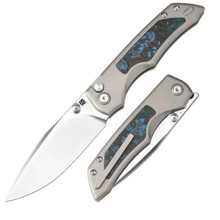 Artisan Cutlery Wizard The Sorcerer Folding Knife Titanium/Fat Carbon ...