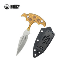 Kubey Medusa Fixed Blade Knife Ultem Handle 14C28N Spear Point Plain ...