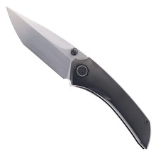 Poikilo Blade Tuna M Midtech Folding Knife Gray Titanium Handle M398 ...